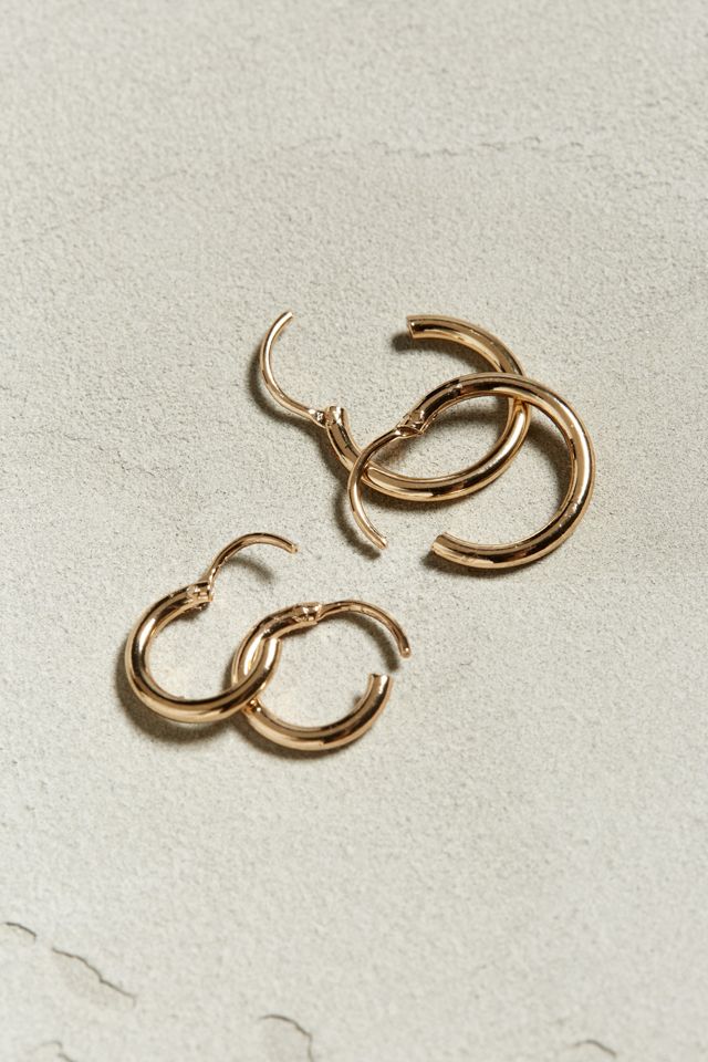 UO Gold Loop Earring 4-Pack | Urban Outfitters