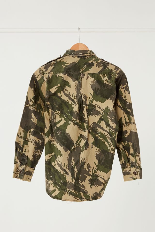 Vintage Abstract Camo Button-Down Shirt | Urban Outfitters