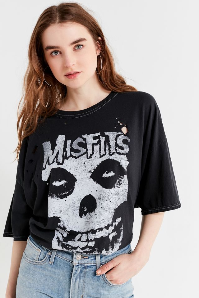 Misfits Oversized Distressed Tee | Urban Outfitters
