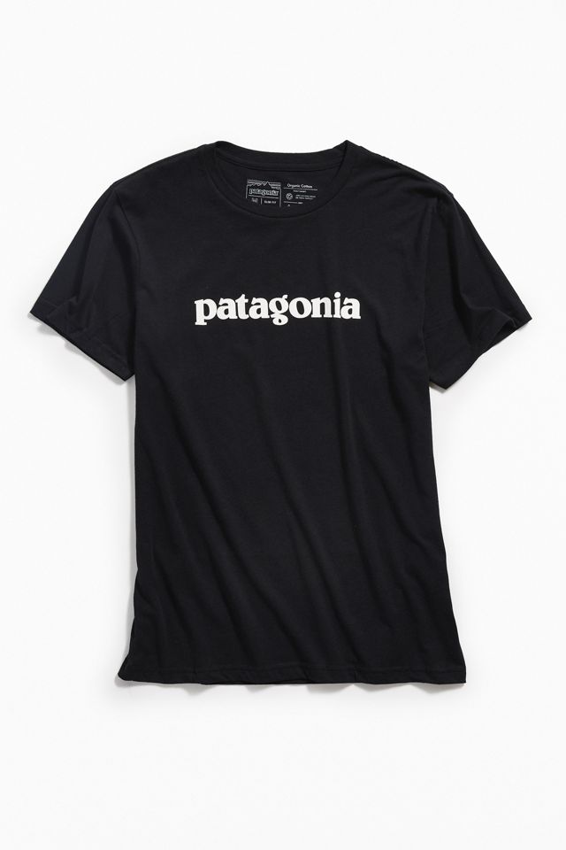 Patagonia Text Logo Organic Cotton Tee | Urban Outfitters