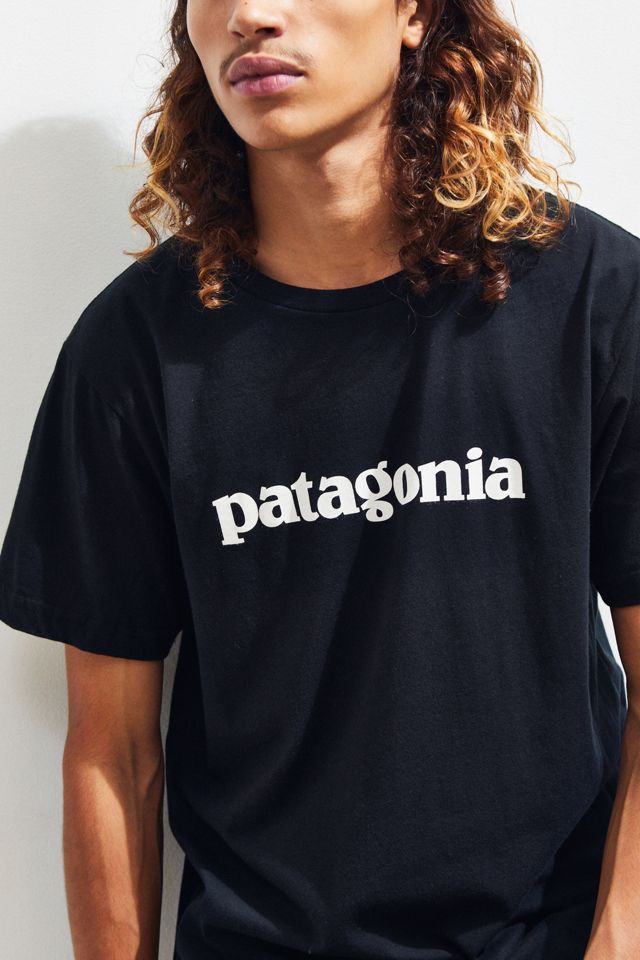 Patagonia Text Logo Organic Cotton Tee | Urban Outfitters