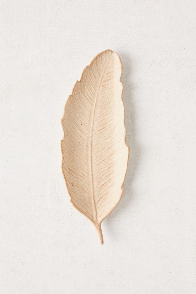 Glazed Feather Catch-All Dish | Urban Outfitters