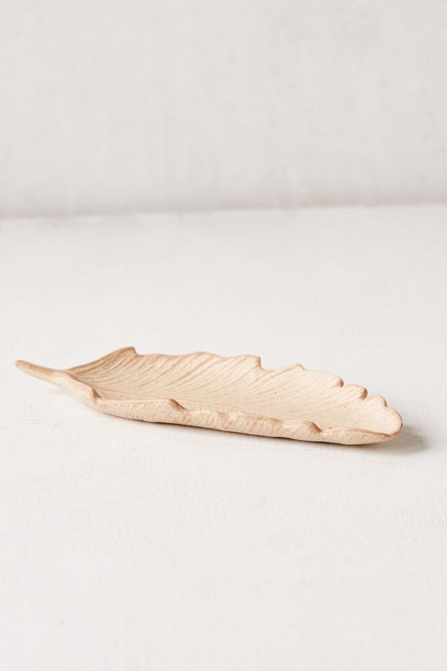 Glazed Feather Catch-All Dish | Urban Outfitters