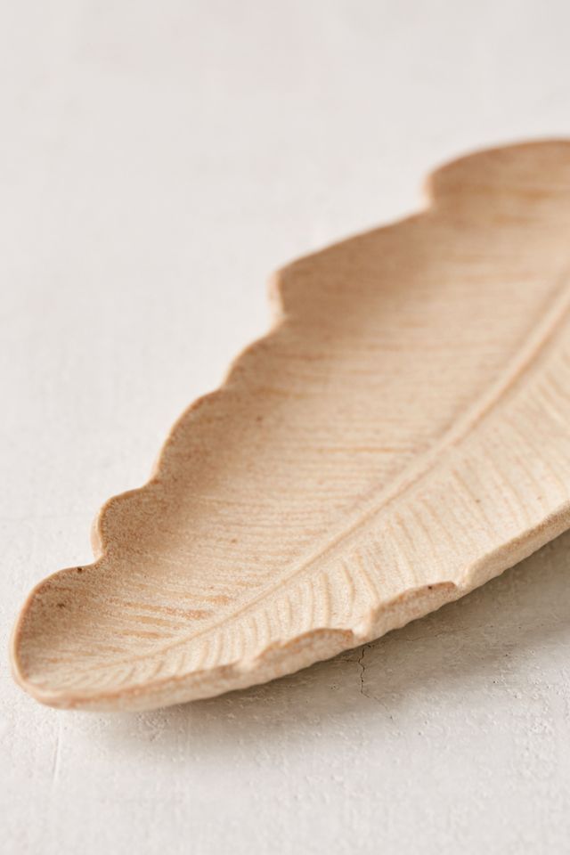 Glazed Feather Catch-All Dish | Urban Outfitters