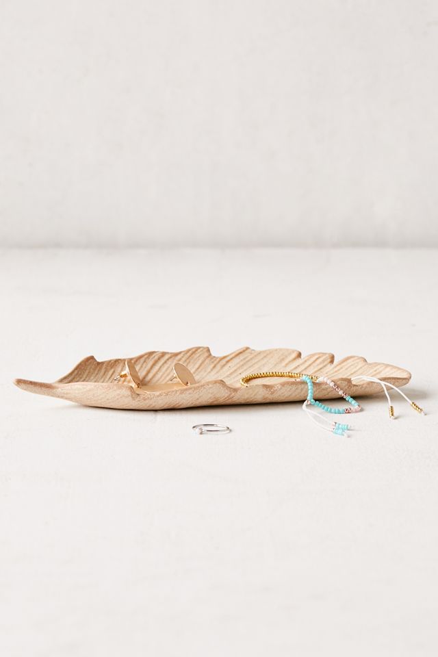 Glazed Feather Catch-All Dish | Urban Outfitters