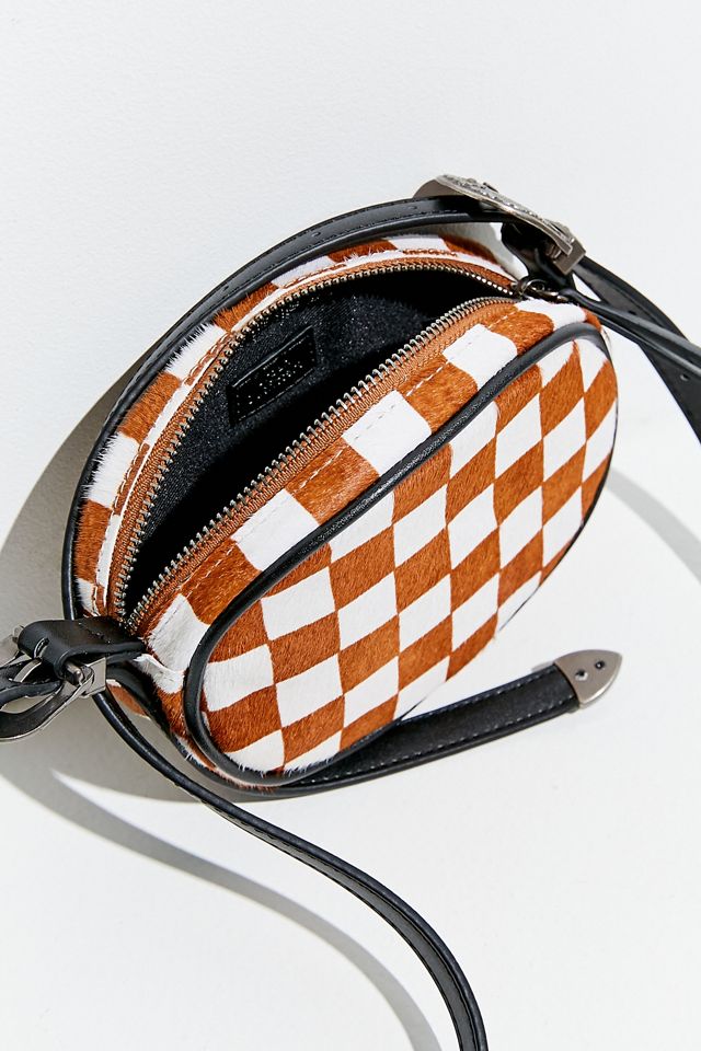 Mini Oval Checkered Crossbody Bag | Urban Outfitters Canada
