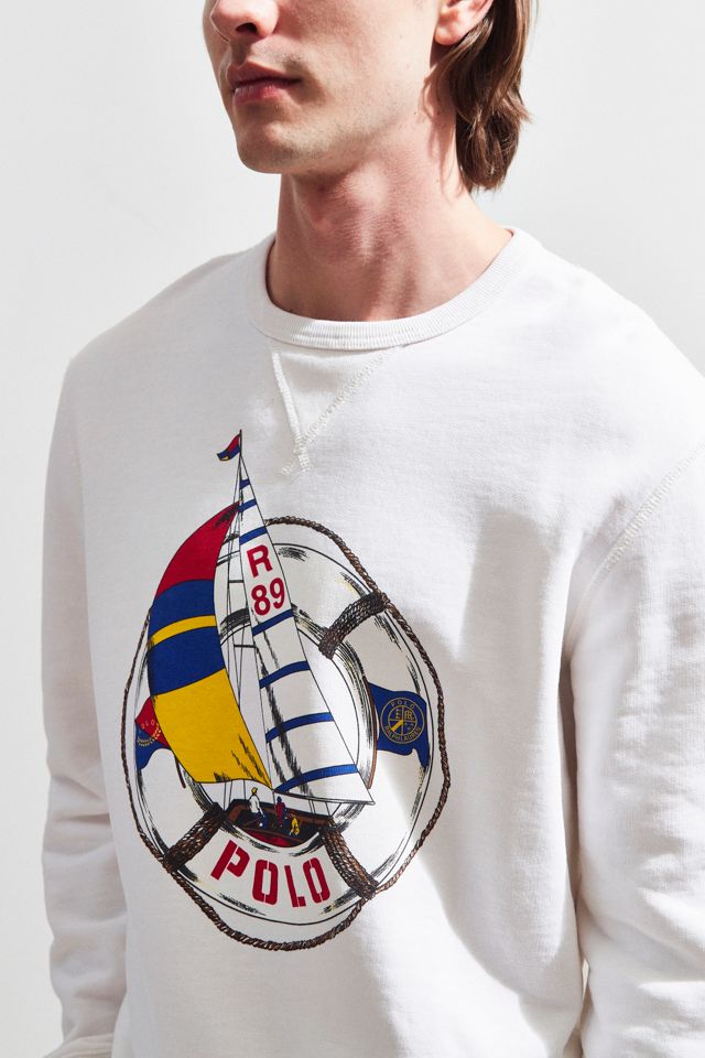 Polo Ralph Lauren Regatta Life Saver Crew Neck Sweatshirt | Urban ...
