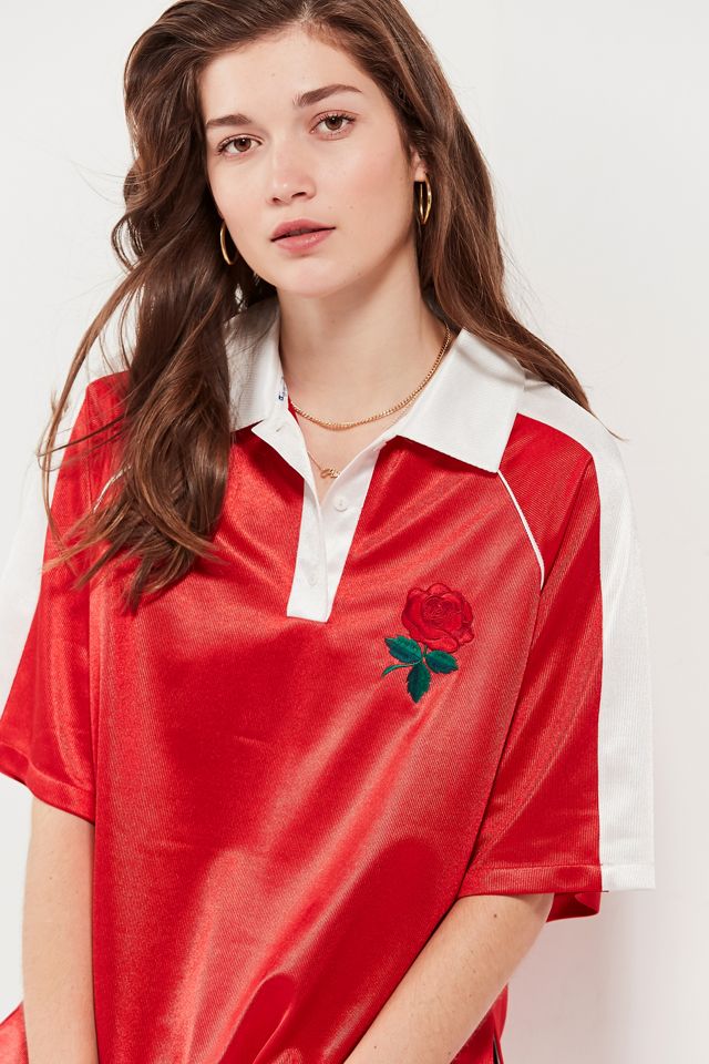 Eyeye Oversized Rose Polo Shirt | Urban Outfitters