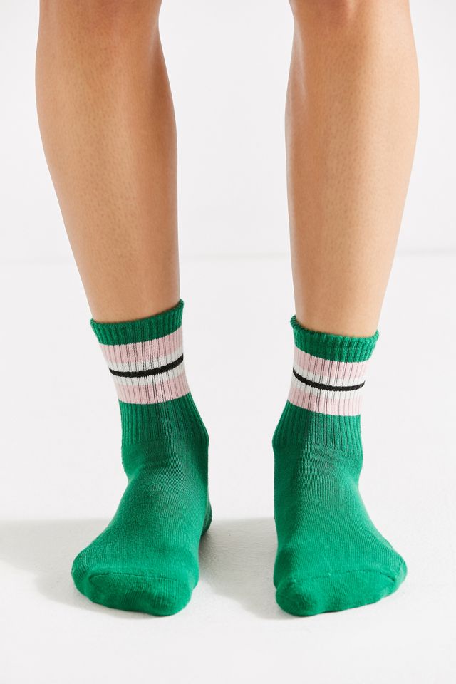 Out From Under Colorblock Striped Crew Sock | Urban Outfitters