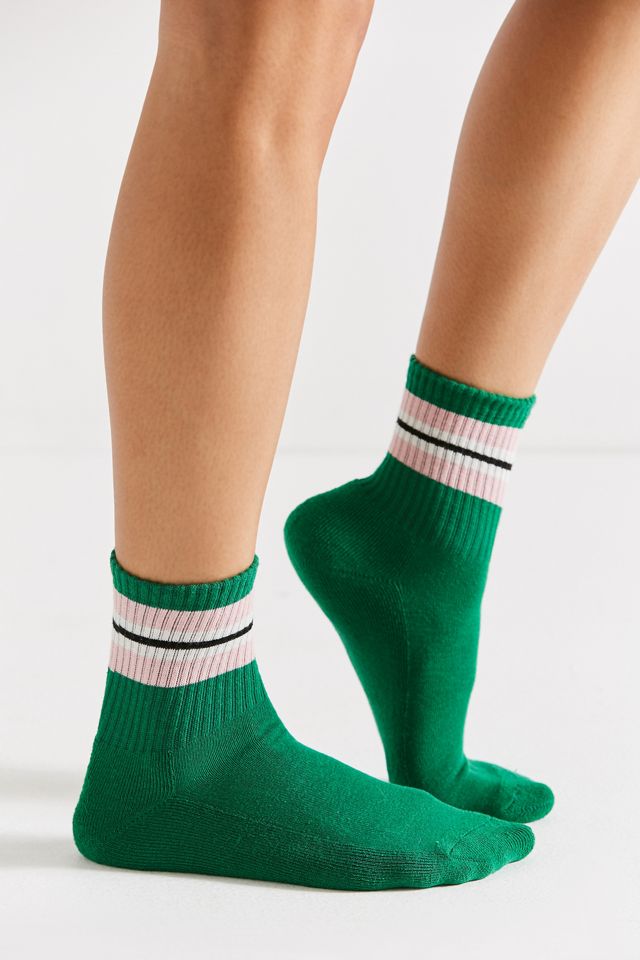Out From Under Colorblock Striped Crew Sock | Urban Outfitters
