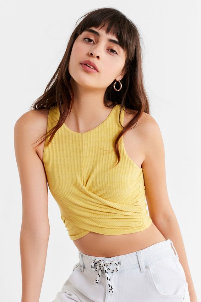 UO Crossover High-Neck Tank Top | Urban Outfitters