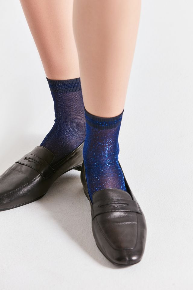 Out From Under Lurex Crew Sock | Urban Outfitters
