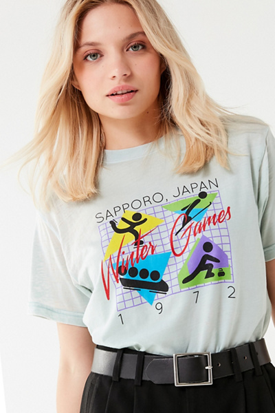 Sapporo Crew-Neck Tee | Urban Outfitters