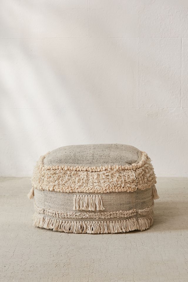 Boho Textured Pouf | Urban Outfitters