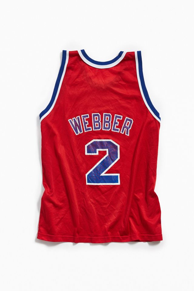 Vintage Champion Chris Webber Washington Bullets Basketball Jersey ...