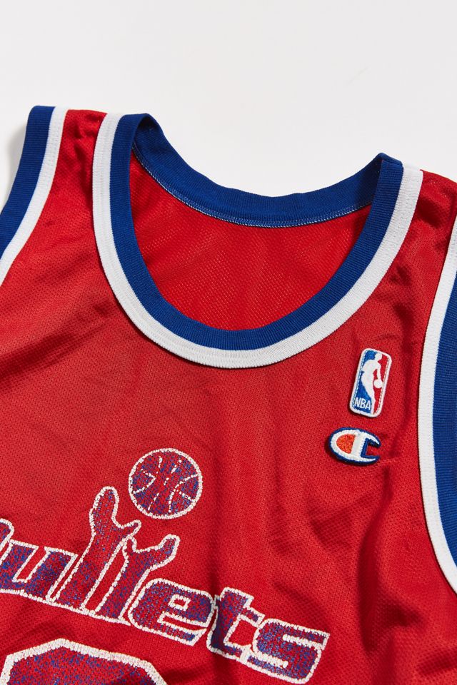 Vintage Champion Chris Webber Washington Bullets Basketball Jersey ...