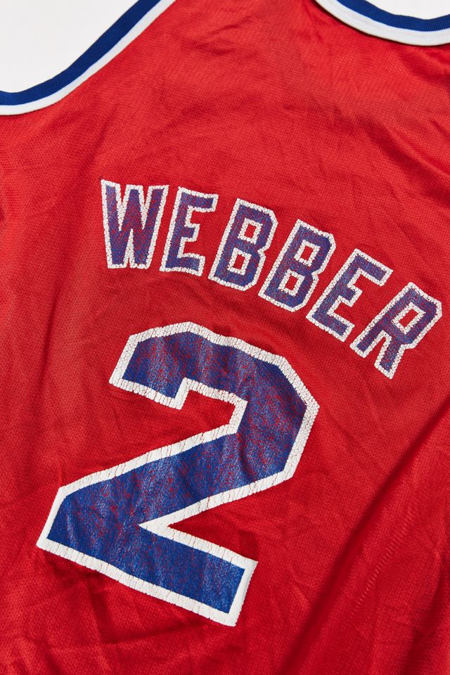 Vintage Champion Chris Webber Washington Bullets Basketball Jersey ...