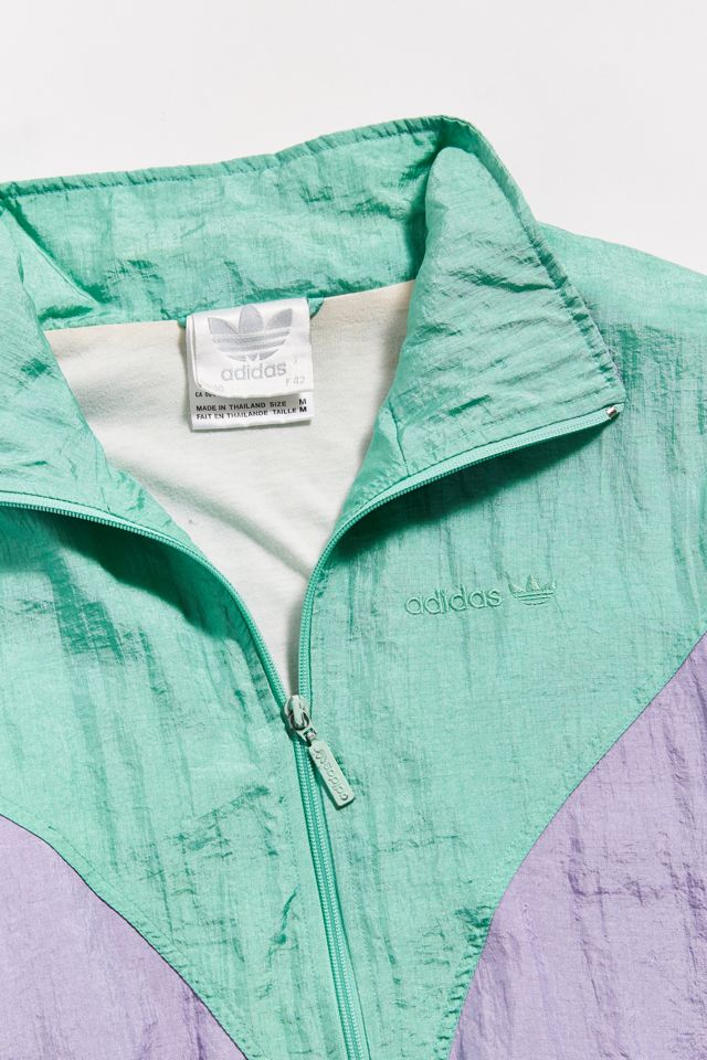 Vintage adidas Mint Windbreaker Jacket | Urban Outfitters Canada