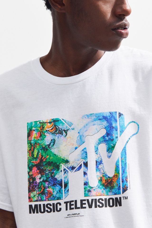 FairPlay X MTV Coral Logo Tee | Urban Outfitters