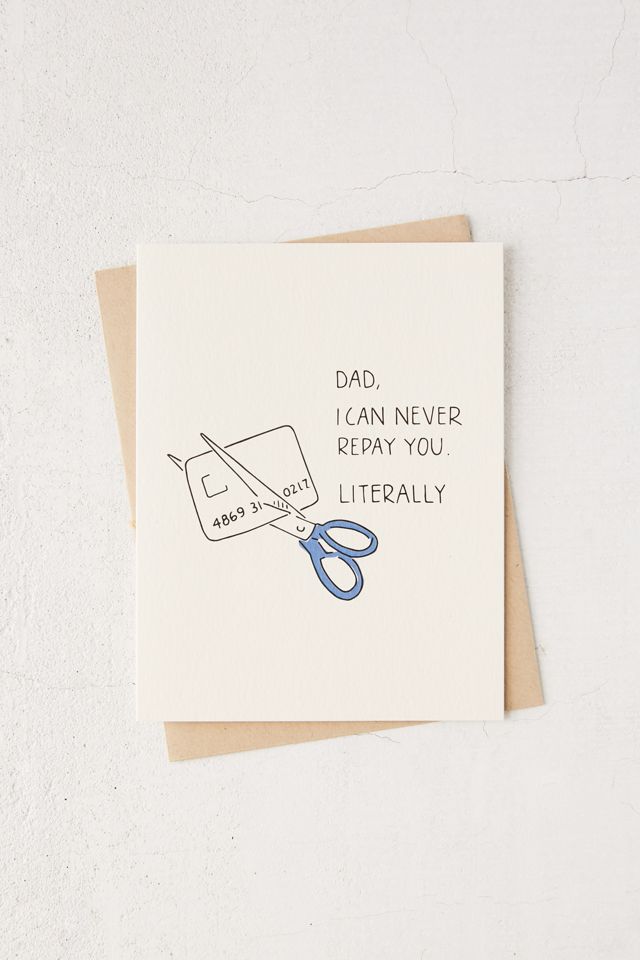 Can Never Repay You Card | Urban Outfitters Canada