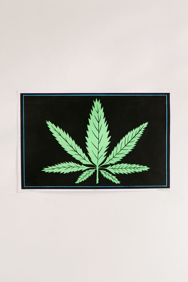 Weed Blacklight Poster | Urban Outfitters