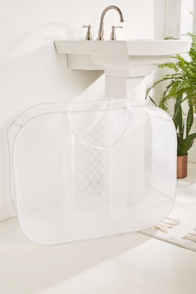 Mesh Triple Sorter Laundry Basket | Urban Outfitters