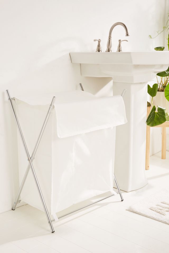 Chrome Multi-Compartment Folding Hamper | Urban Outfitters
