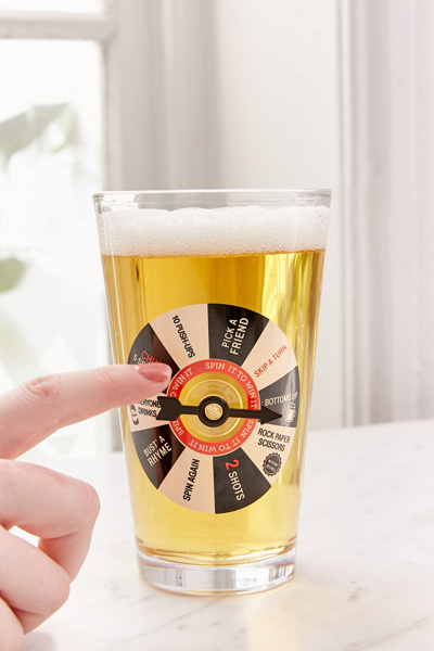 Spin It To Win It Pint Glass | Urban Outfitters Canada