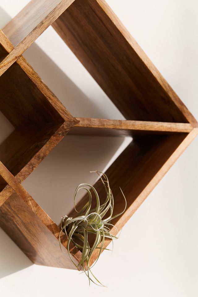 Double Square Wood Wall Shelf | Urban Outfitters