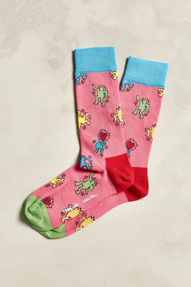 Happy Socks X Keith Haring Dancing Sock | Urban Outfitters