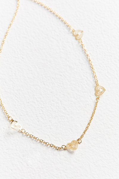 Vintage Heart to Heart Necklace | Urban Outfitters