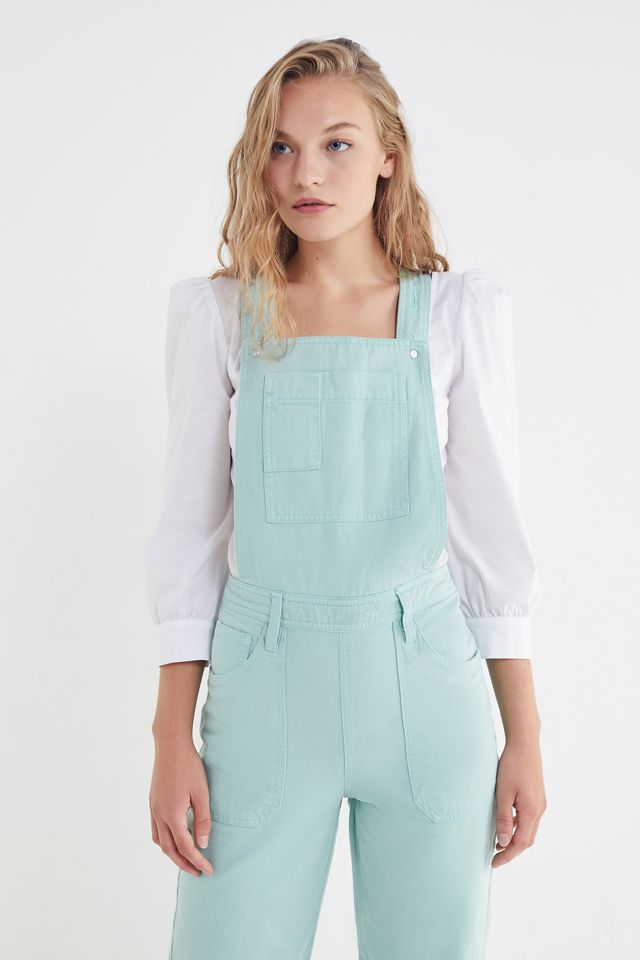 LF Markey Fitted Flare Dungaree Overall - Mint | Urban Outfitters