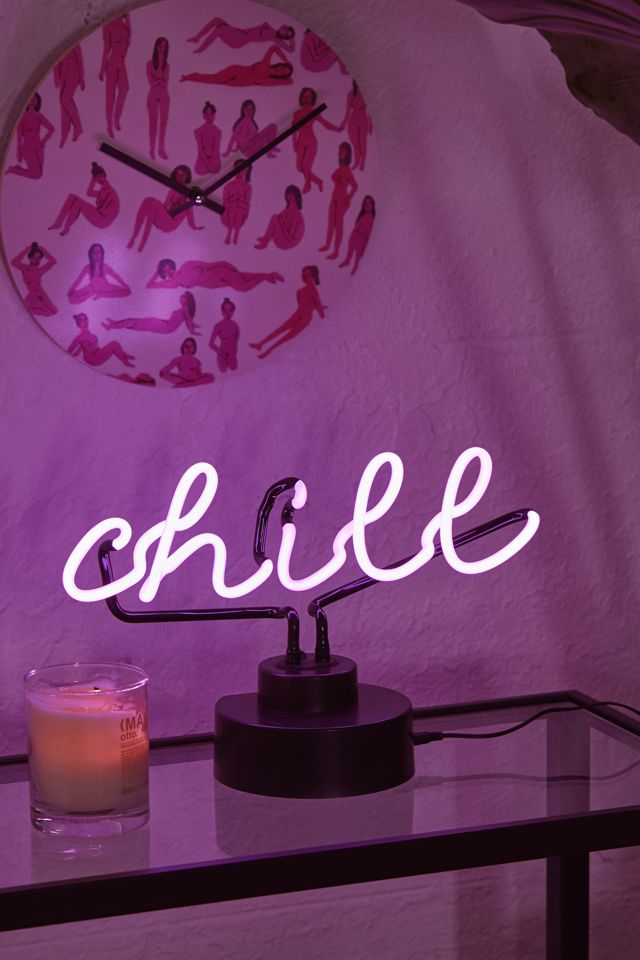 Chill Neon Sign Table Lamp | Urban Outfitters