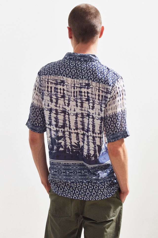 Raga Man Voile Short Sleeve Button-Down Shirt | Urban Outfitters