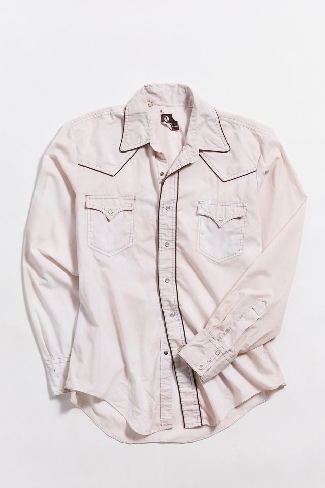 Vintage Pink Western Shirt | Urban Outfitters Canada