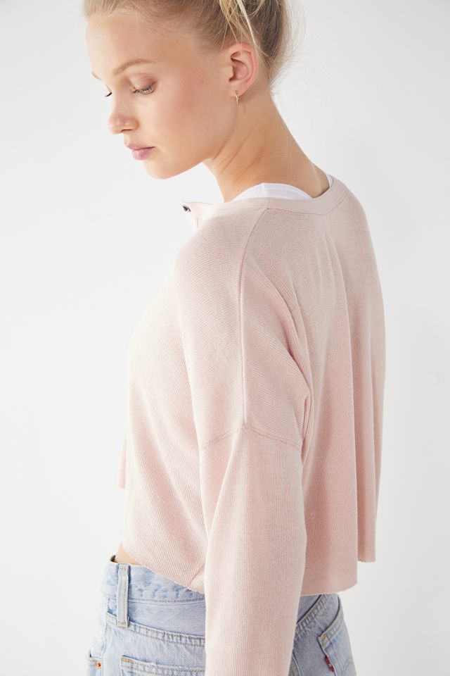 Out From Under Emmy Cropped Henley Top | Urban Outfitters