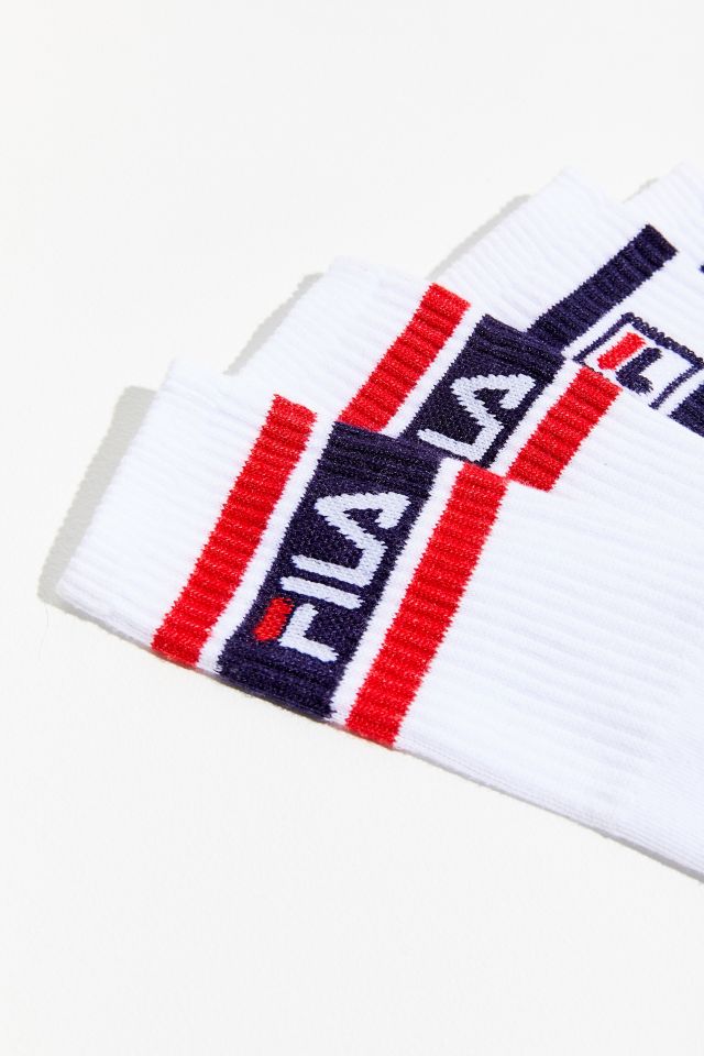FILA Logo Tube Sock 2 Pack