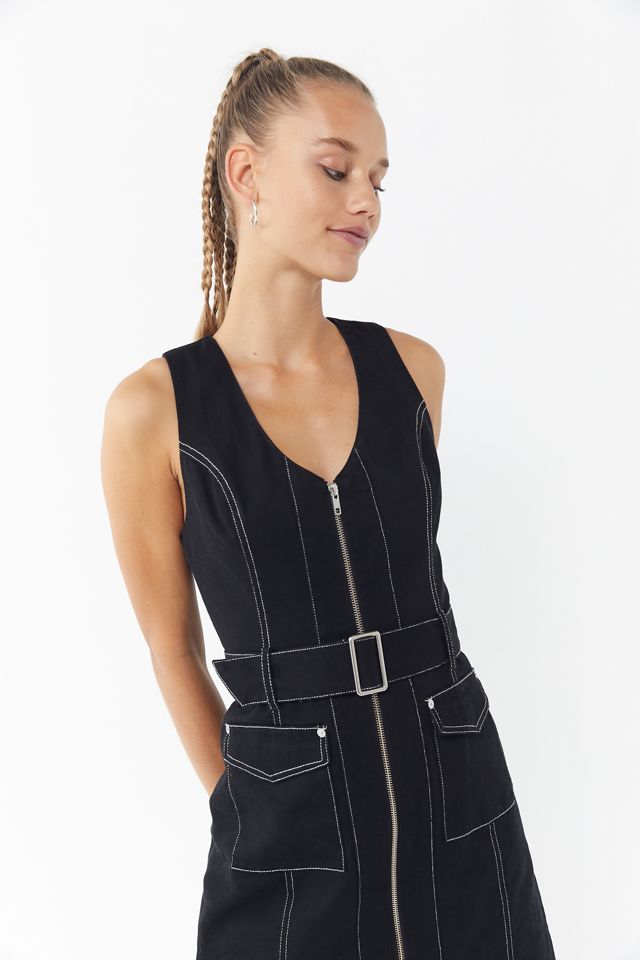 Volcom X GMJ Denim Zip-Front Dress | Urban Outfitters