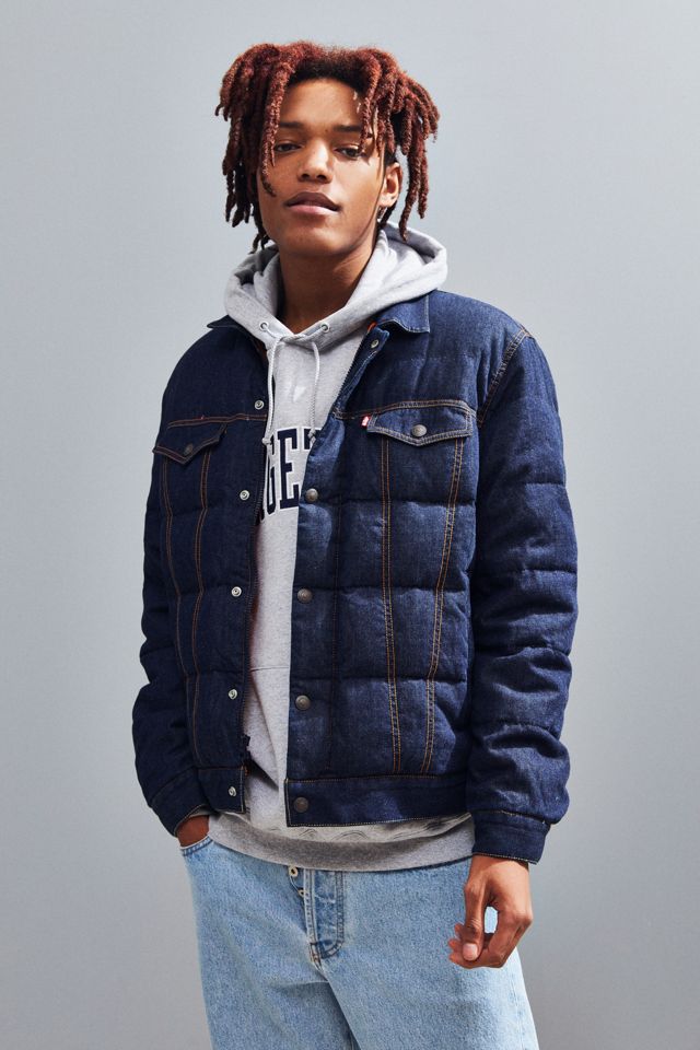 Levi’s Down Puffer Denim Trucker Jacket | Urban Outfitters