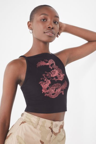 Truly Madly Deeply Dragon Halter Tank Top Urban Outfitters