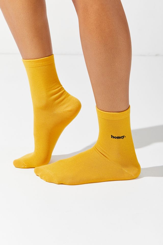UO Honey Crew Sock | Urban Outfitters Canada