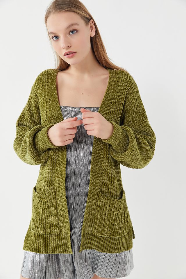 UO York Open-Front Split Cardigan | Urban Outfitters