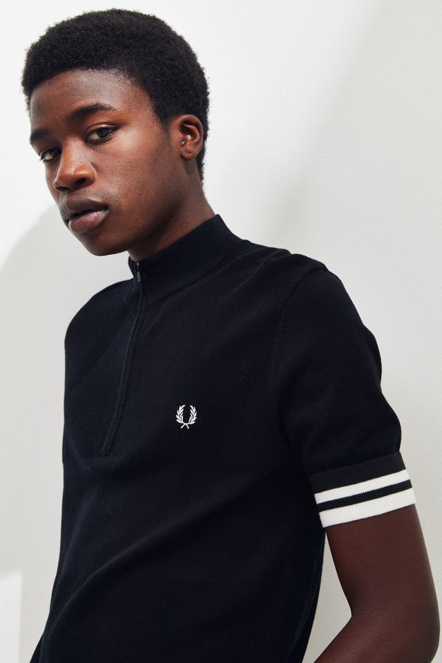 Fred Perry Quarter-Zip Knit Shirt | Urban Outfitters Canada