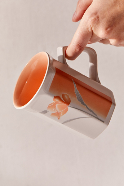 ODD EYE For Urban Renewal One-Of-A-Kind Floral Motif Japanese Mug - Set ...