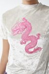 Lazy Oaf Velour Dragon Top | Urban Outfitters