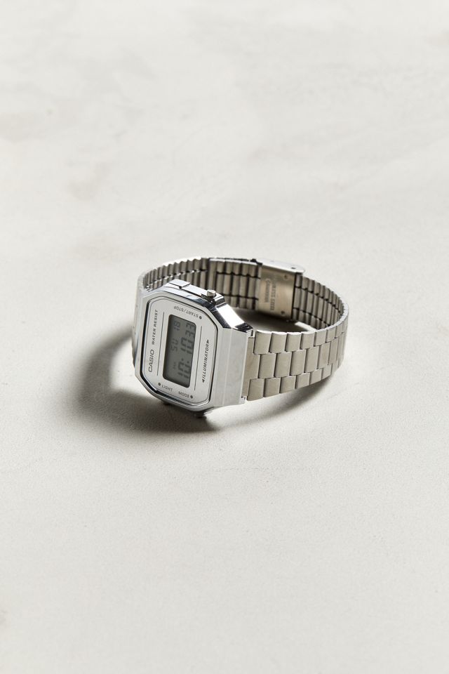 Casio Vintage Silver Digital Watch | Urban Outfitters