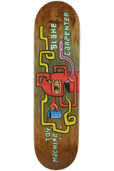 Toy Machine Carpenter Squared Brown Skateboard Deck 8.375 x 32.25 ...