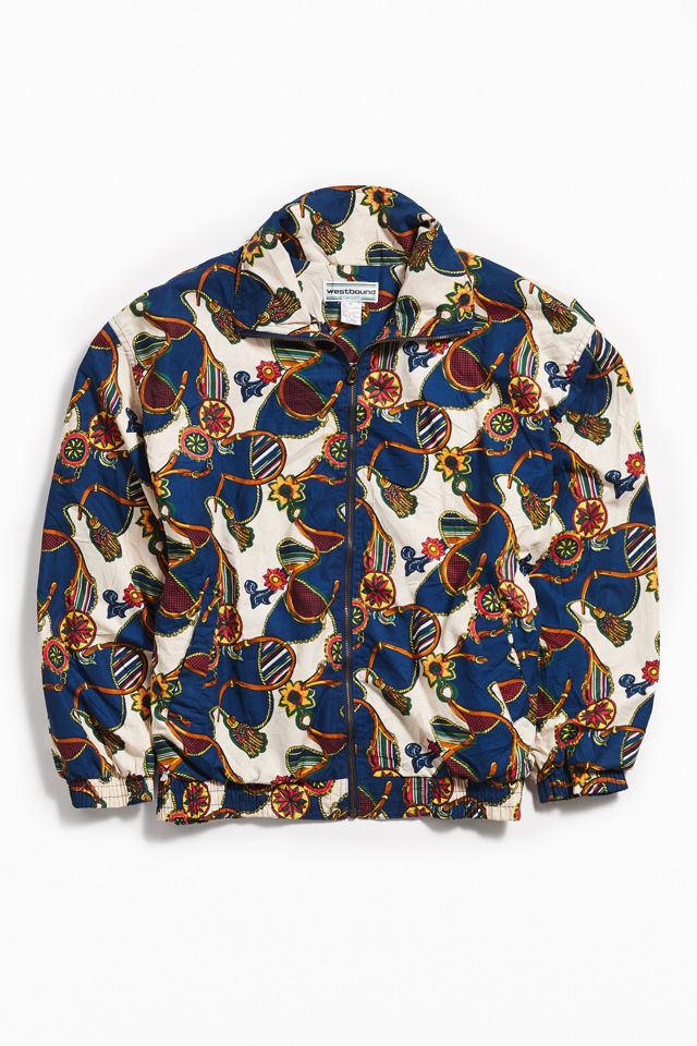 Vintage 90s Scarf Print Jacket | Urban Outfitters Canada