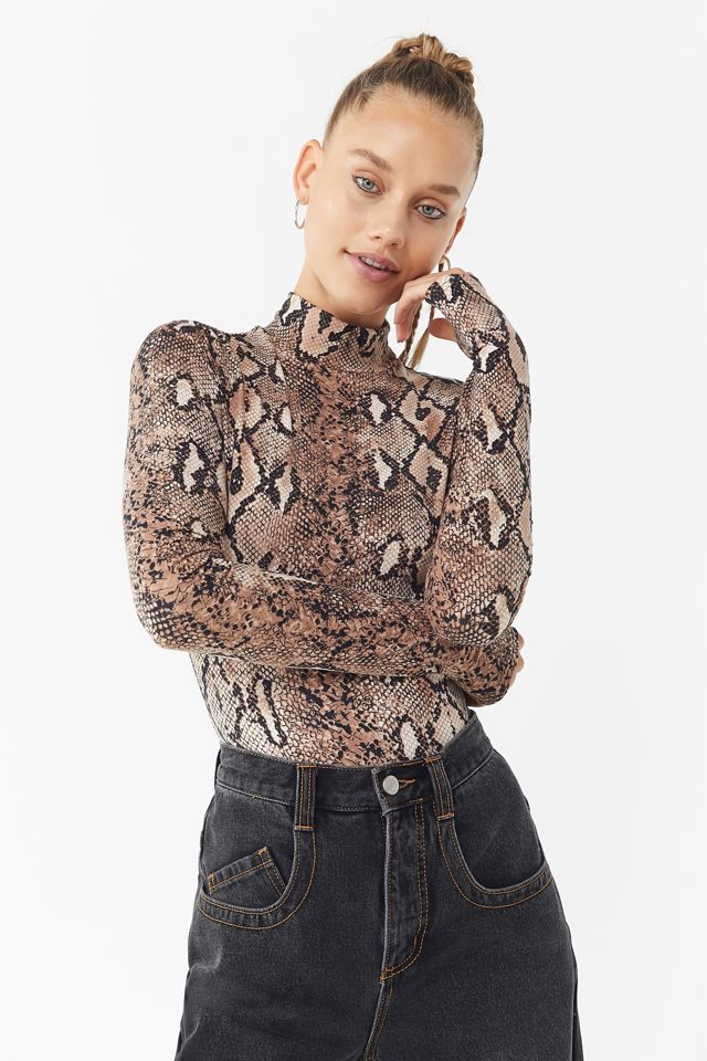 I.AM.GIA Kenzie Snake Print Bodysuit | Urban Outfitters