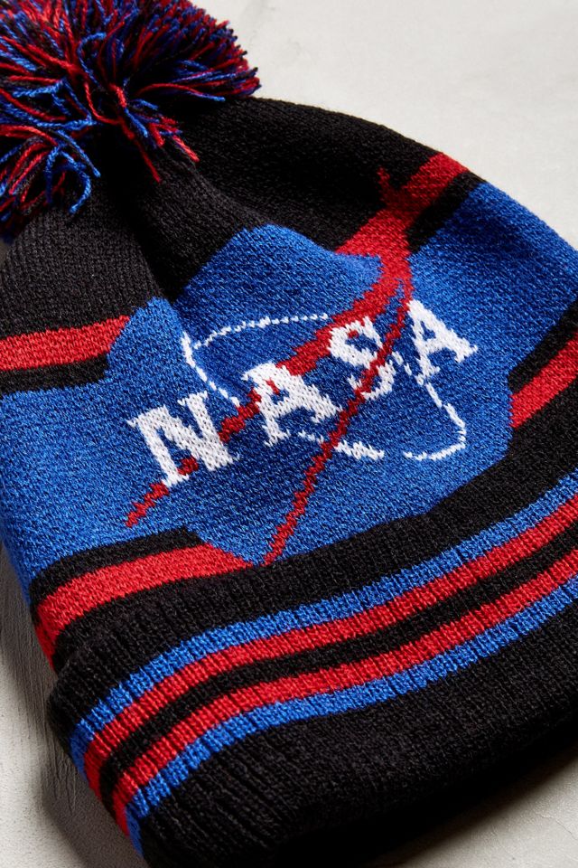 NASA Stripe Pompom Beanie | Urban Outfitters